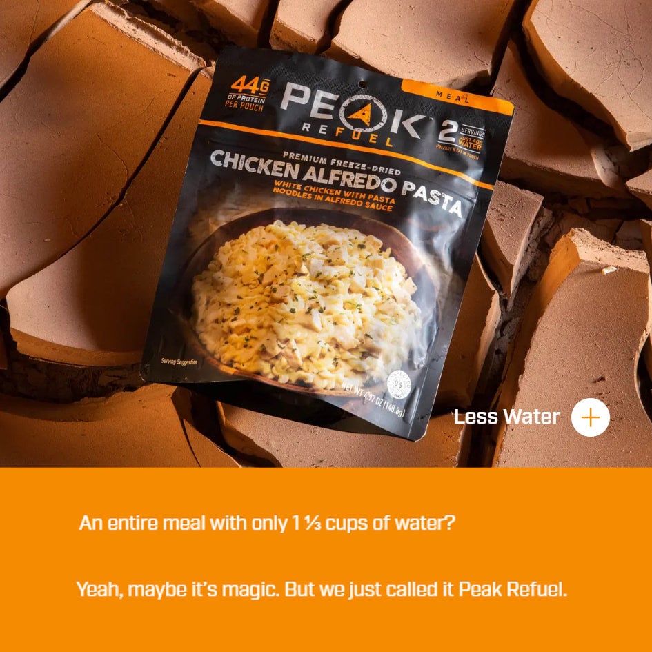 Peak Refuel Chicken Alfredo Pasta | Triple Crown Outfitters