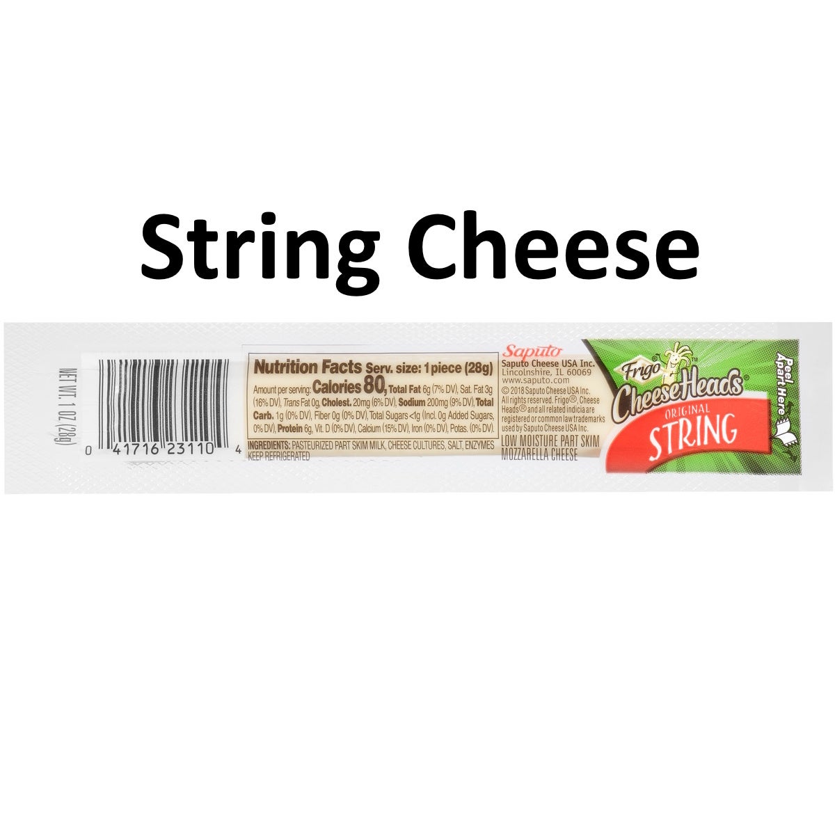 Frigo Cheese Heads String Cheese, 1 oz | Triple Crown Outfitters