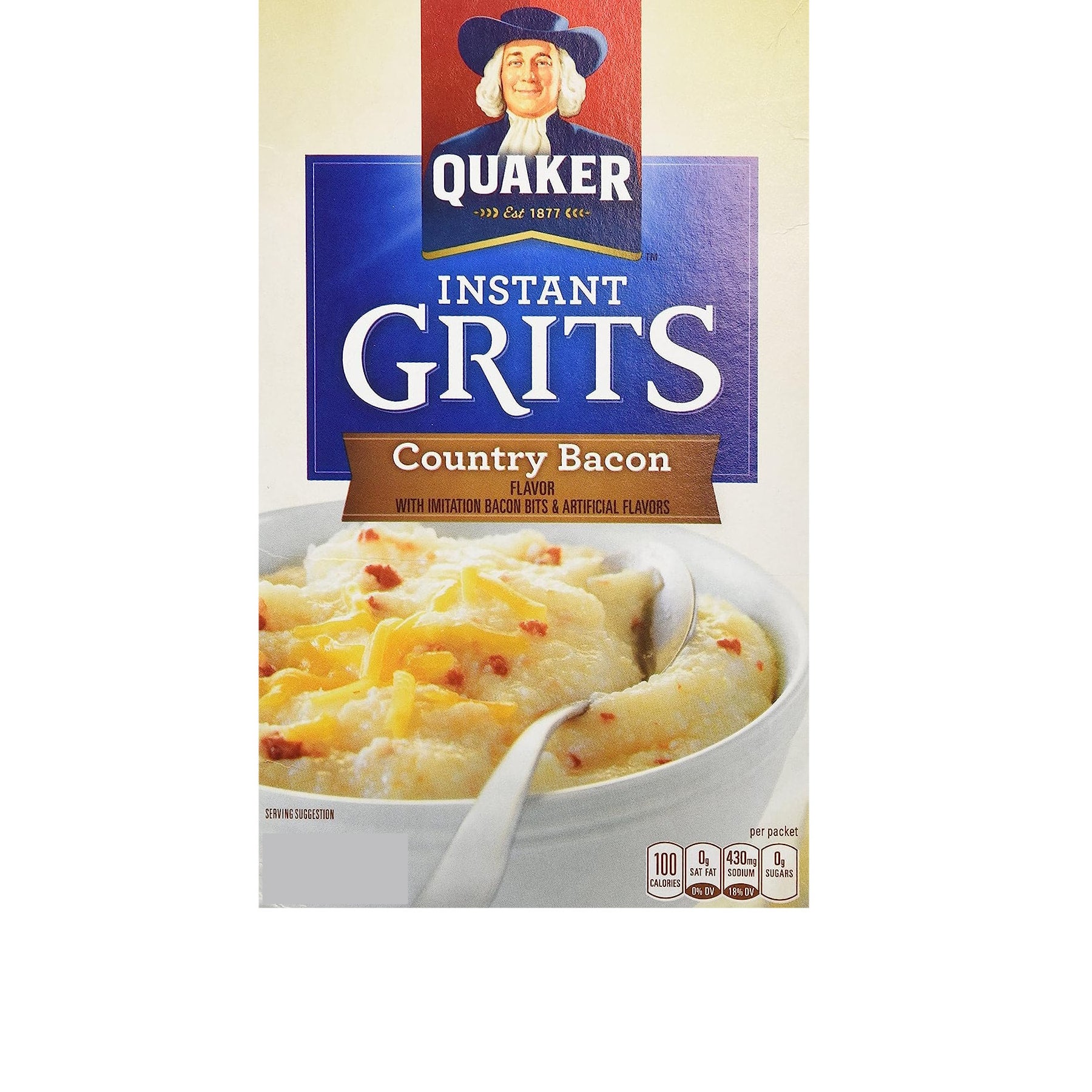 Quaker Instant Grits Packet Country Bacon Flavor, 1 oz | Triple Crown ...