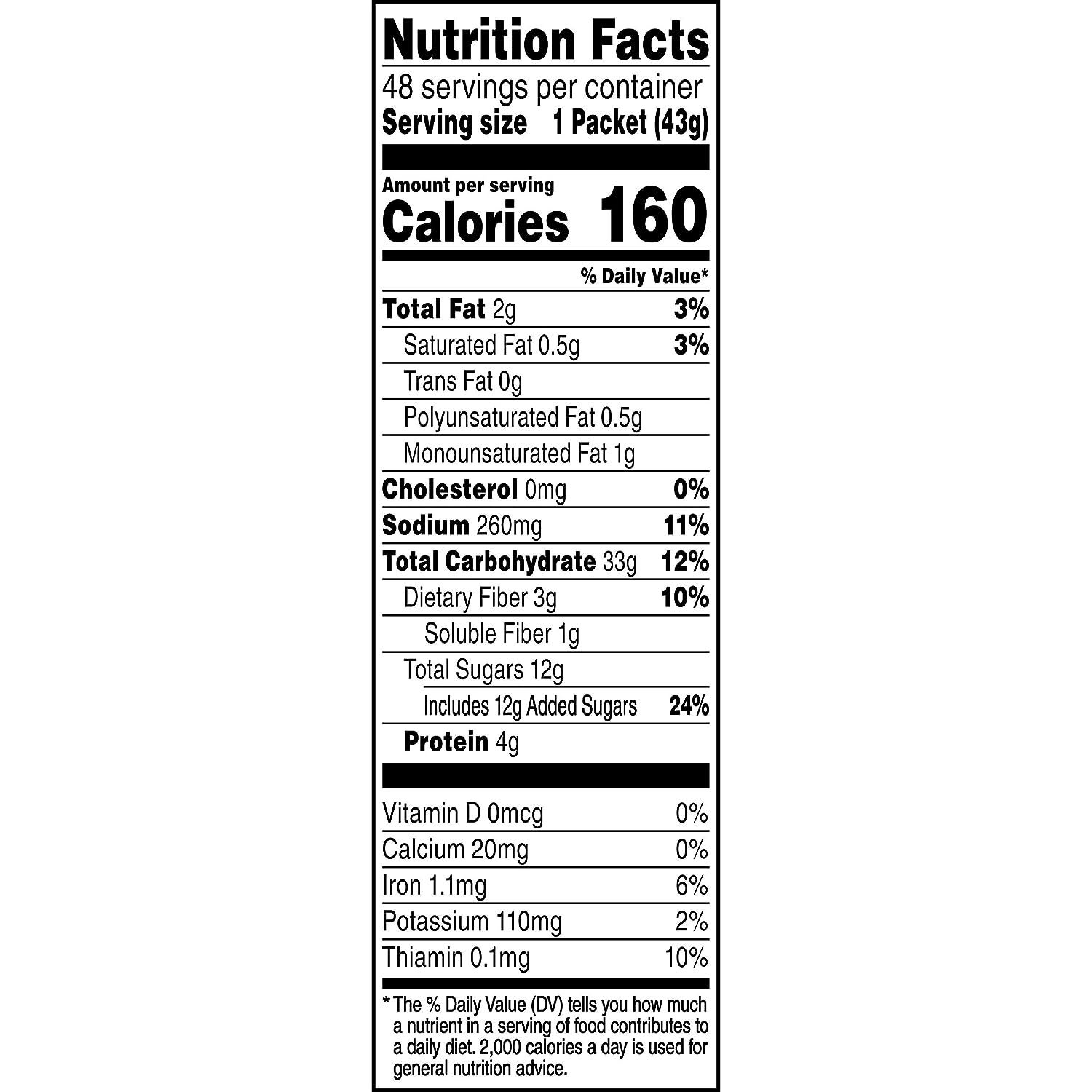 Quaker Instant Oatmeal Packet Maple and Brown Sugar, 1.51 oz | Triple ...